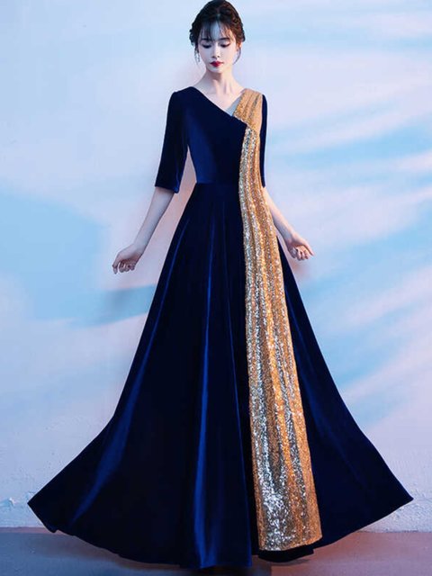 Chorus Group Performance Costume Women's Adult Long Dress 2025 New ...