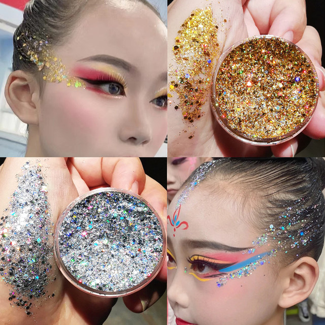 Stage makeup special glittering crystal fine flash powder, bright ...
