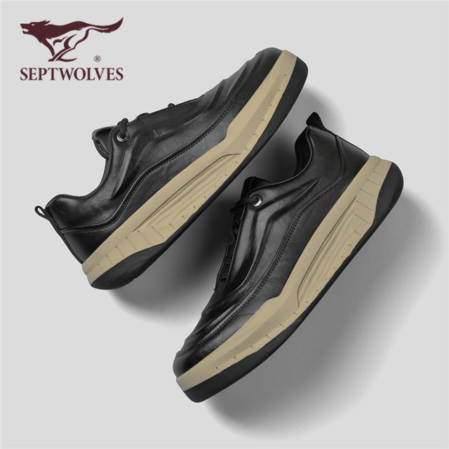 Septwolves Men's Shoes Hot Style Handsome High-end Workwear Shoes ...
