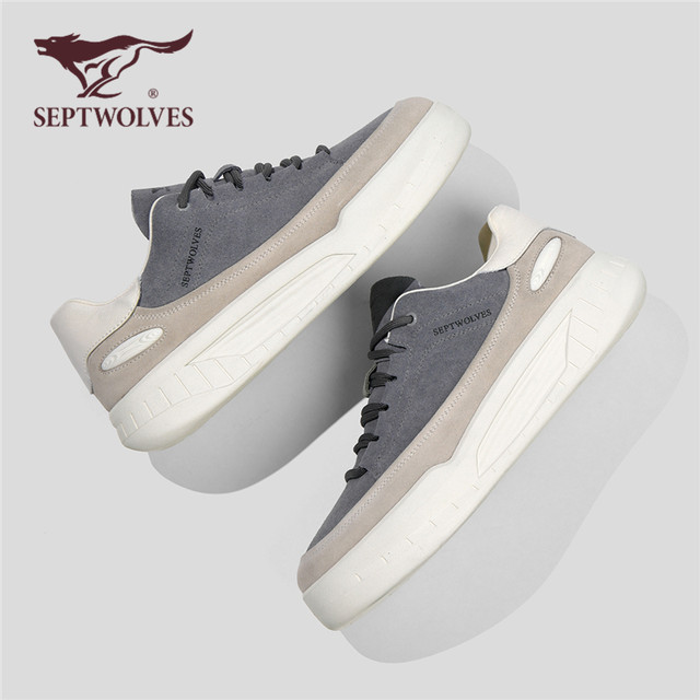 Septwolves men's shoes winter new style increased thick sole low-cut ...