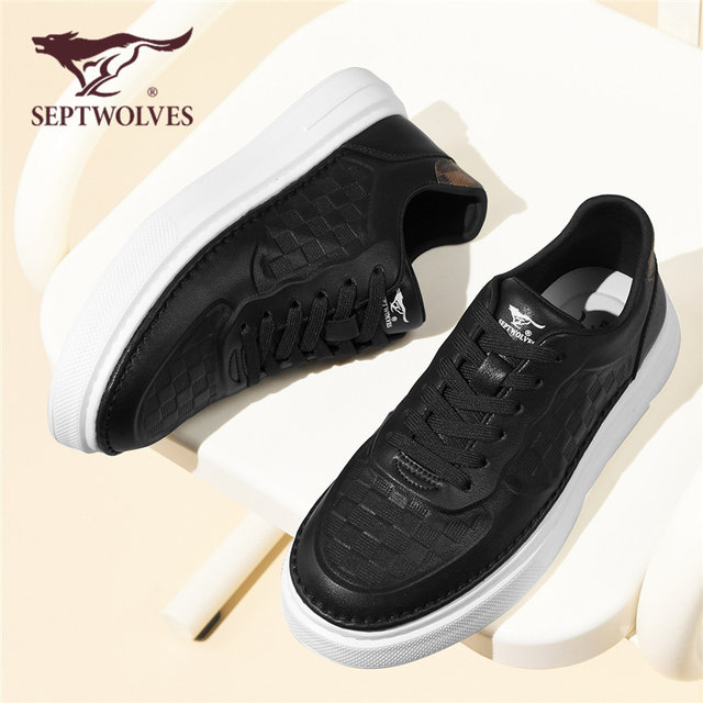 Seven Wolves men's board shoes for summer new original casual leather ...
