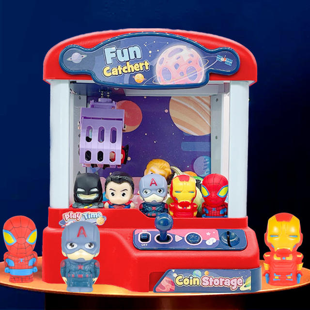 Iron Man Children Grabbing Doll Machine Picking Pollting Machine Coin ...