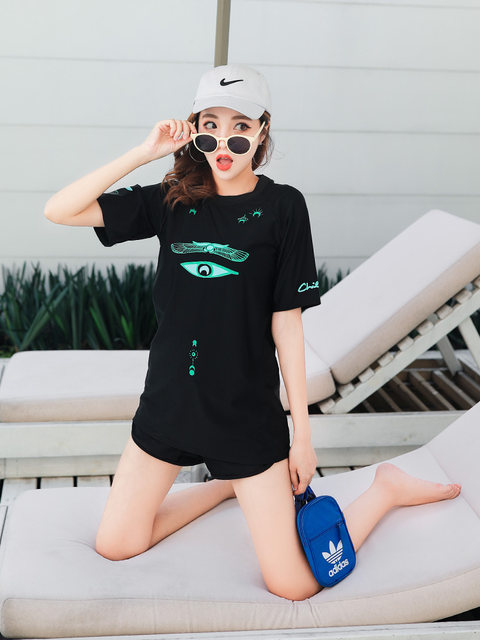 Swimsuit female fairy Fan Korean Moon INS split