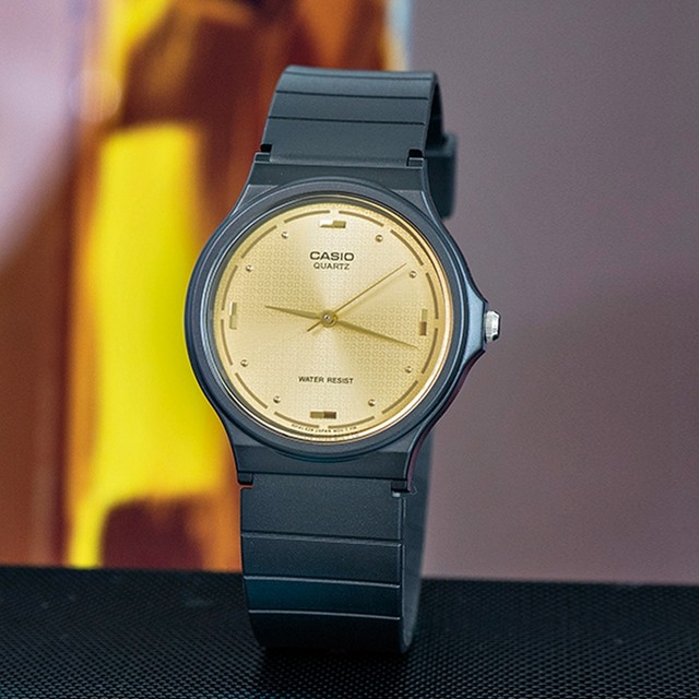 Casio small black watch watch CASIOMQ-76-1A2A7A men and women pointer ...