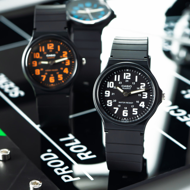 CASIO Casio watch men's trendy classic small black watch simple ...