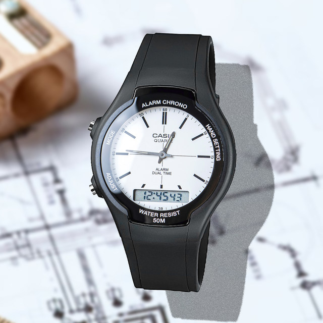 Casio men's watch casio dual display retro waterproof fashion casual ...