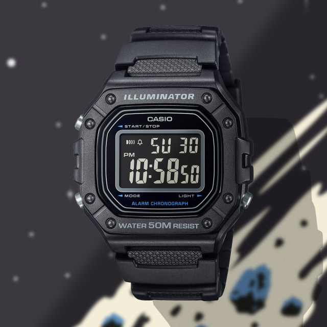 Casio digital display square quartz watch fashion sports waterproof ...