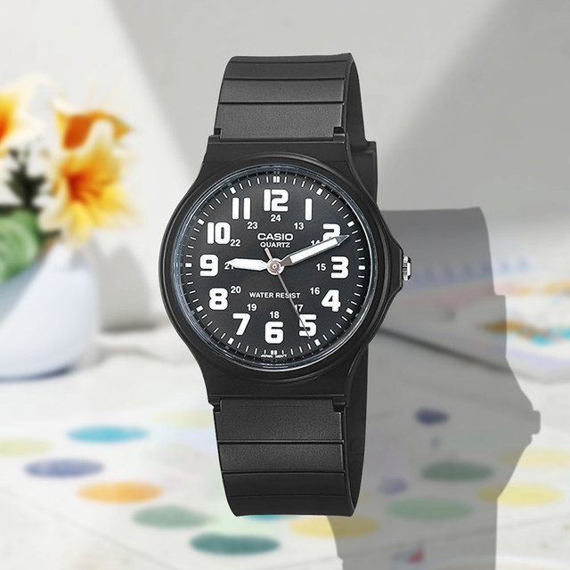 CASIO Casio watch men's trendy classic small black watch simple ...