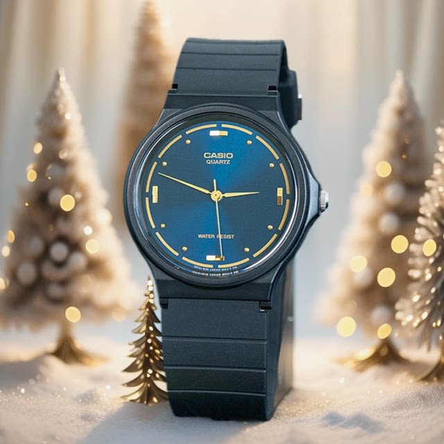 Casio small black watch watch CASIOMQ-76-1A2A7A men and women pointer ...