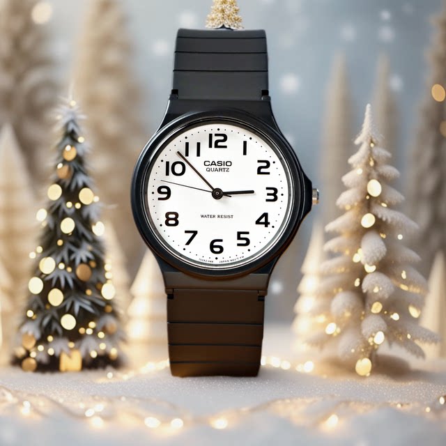 Casio CASIO student sports watch simple quartz unisex small black watch ...