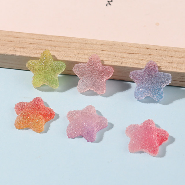 Sister leaf five-pointed star QQ soft candy diy simulation food toy love candy cream mobile ...