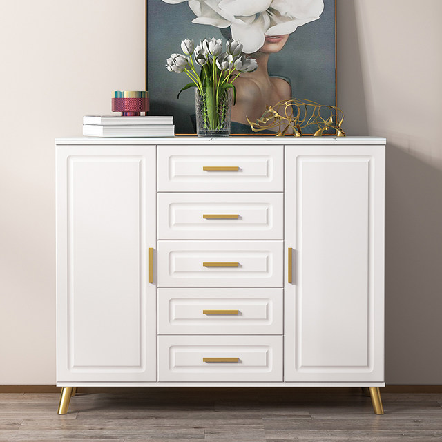 Solid wood five bucket cabinets simple modern bedroom cabinet light ...