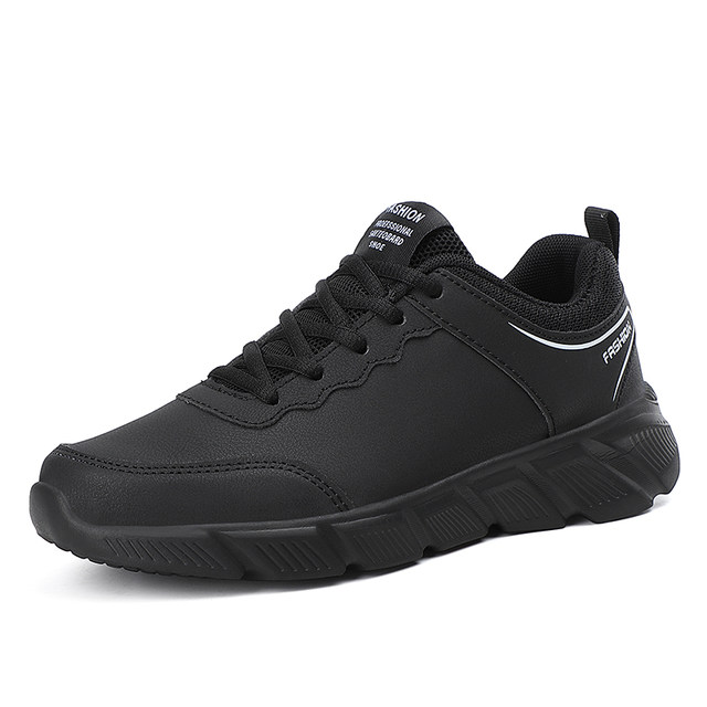 Spring brand women's shoes sneakers leather waterproof light running ...