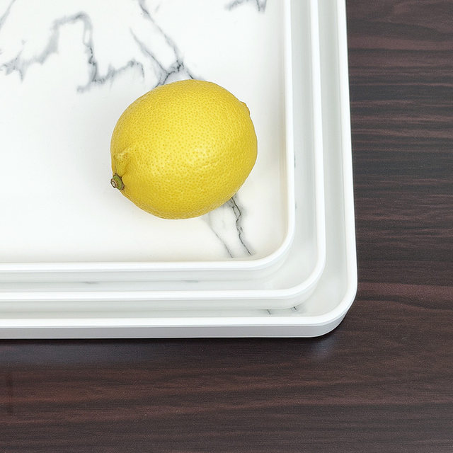 Tea cup tray square household cup tray light luxury high-end melamine ...