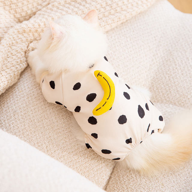 Kitten clothing anti -hair loss, four -legged puppet kitten hairless ...