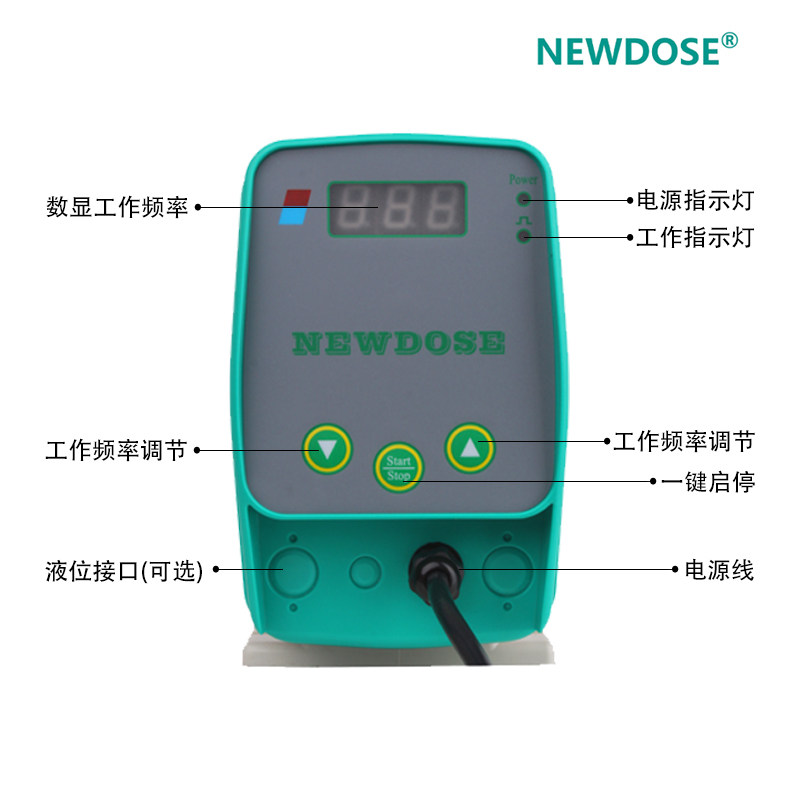 Newdose DFD Series Electromagnetic Diaphragm Metering Pump - DFD-09-03-M, DFD-06-05-M, DFD-03-07-M