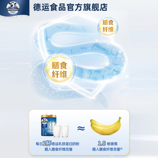 Australia's Devondale Deyun middle-aged and elderly milk powder 800g canned high-calcium ...