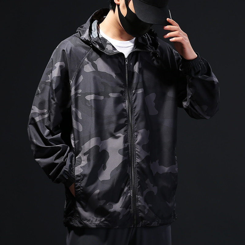 Summer sun protection clothing men's ice silk thin anti-ultraviolet ...