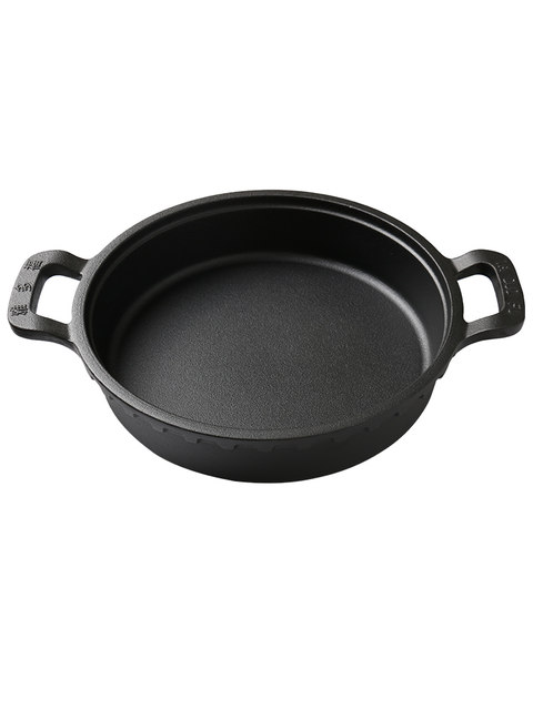 Yadofu cast iron flat frying pan 30cm no -painted non -stick pan -thick ...