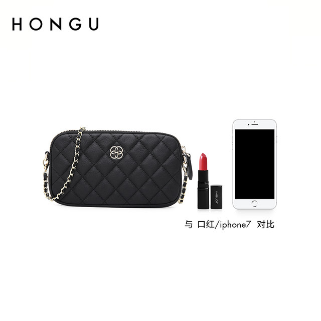 hongu/honggu classic rhombus chain bag, casual and versatile shoulder ...