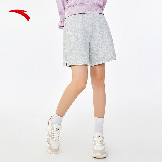 ANTA shorts women's summer new casual versatile knitted five-quarter ...