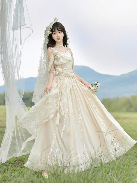 Original Demeter lolita elegant girl wedding dress super fairy sweet ...