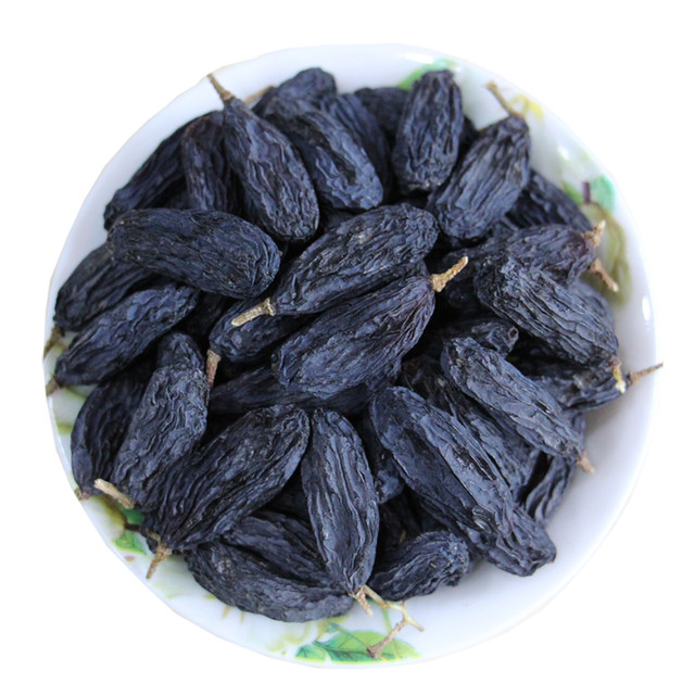 Selected large Xinjiang specialty black gallon raisins 500g Turpan Tizi ...