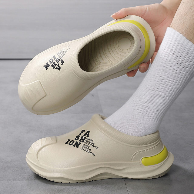 Chef men's shoes for summer breathable kitchen non-slip waterproof and ...