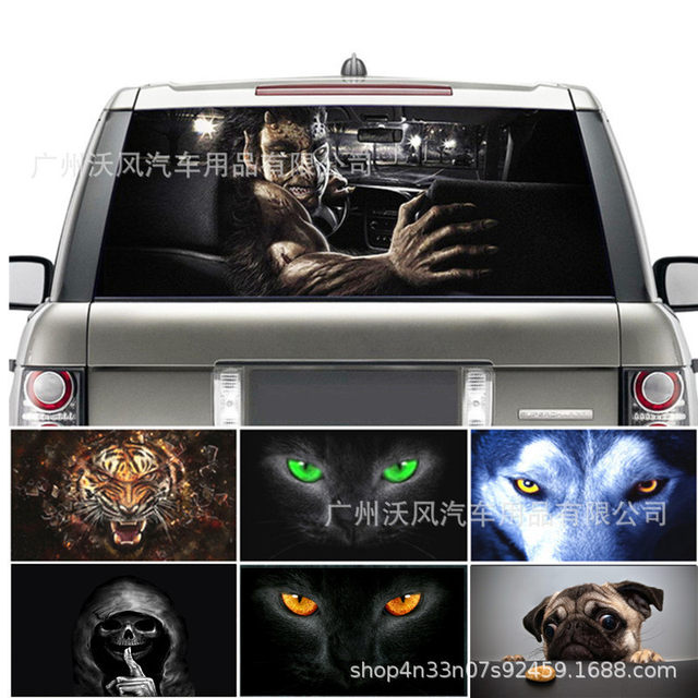 Car rear window glass sticker sedan SUV pickup personalized modified ...
