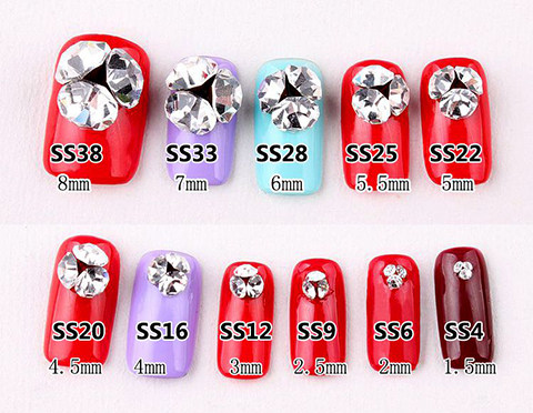 Domestic sharp-bottom boutique white diamond patch diamond DIY jewelry ...