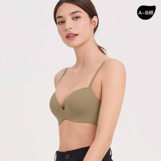 Ubras poly-shaped glossy bra underwear for women without wire rings, push-up comfortable ...