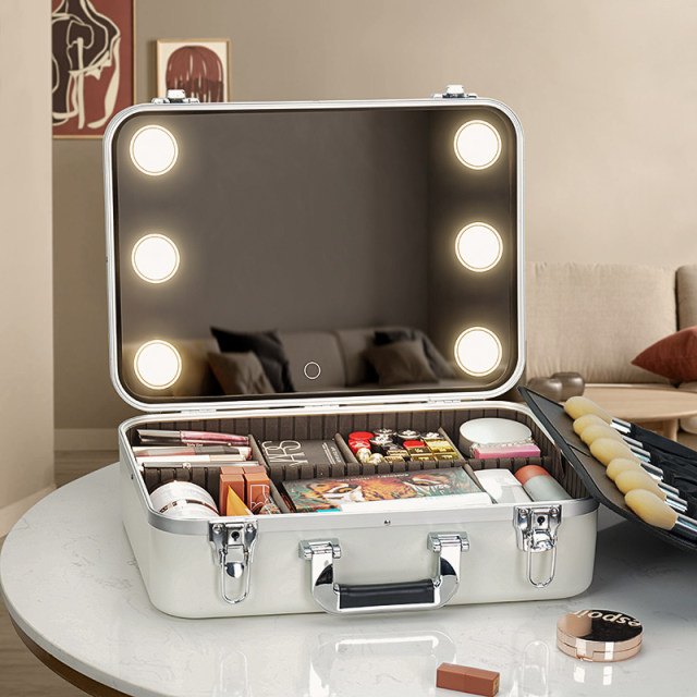 Niceland with light makeup box professional makeup artist large ...