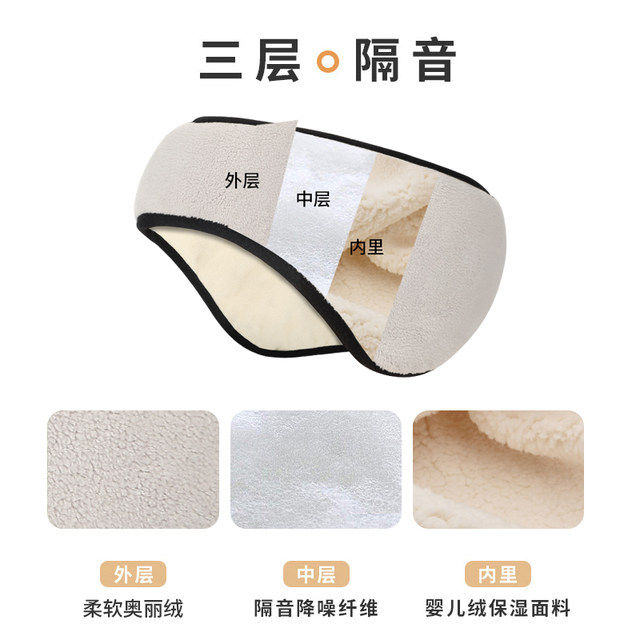Sound insulation earmuffs warm sleep, special wear -style sleeping ...