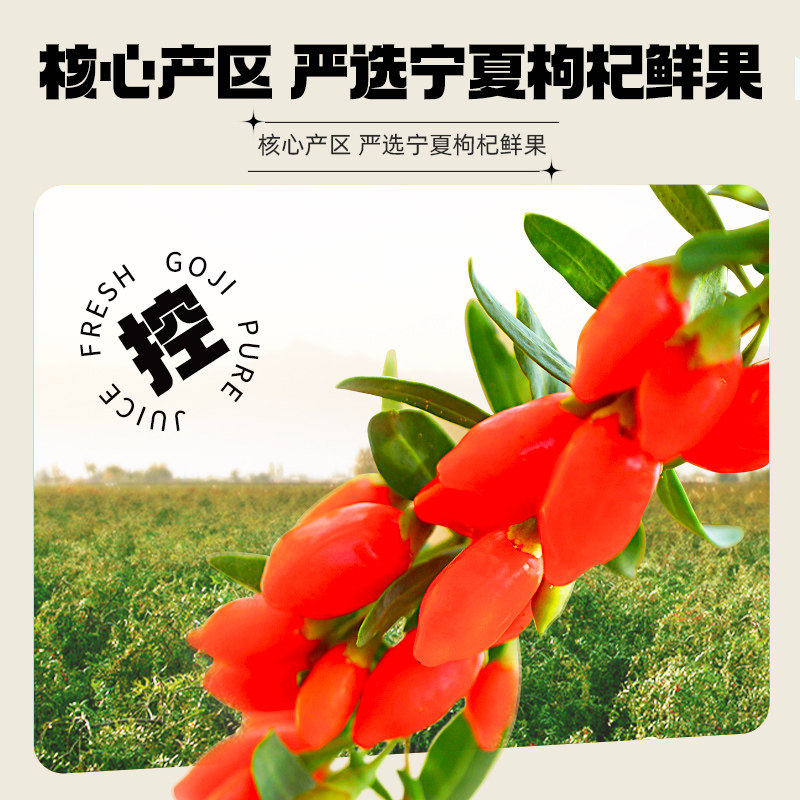 Qilixiang Wolfberry Puree - Ningxia Red & Black Goji Berry Juice 300ml