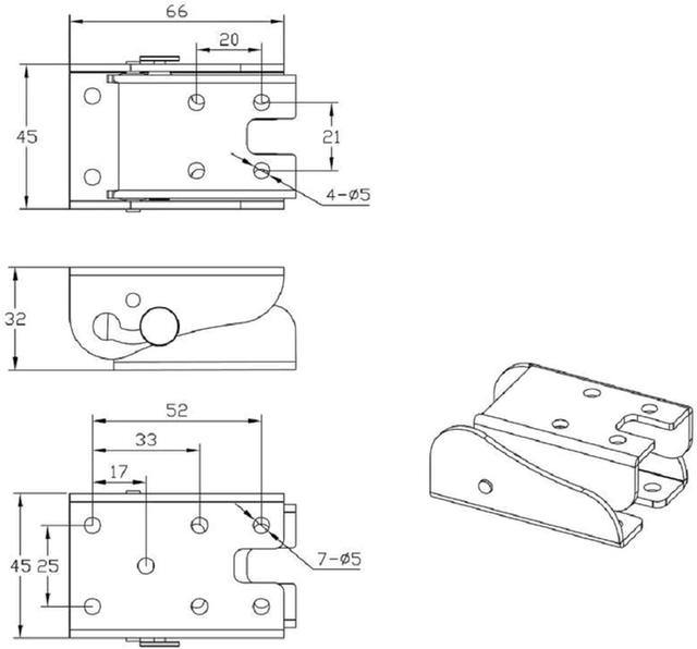 Table legs and feet folding bracket invisible connector 90 degree self ...