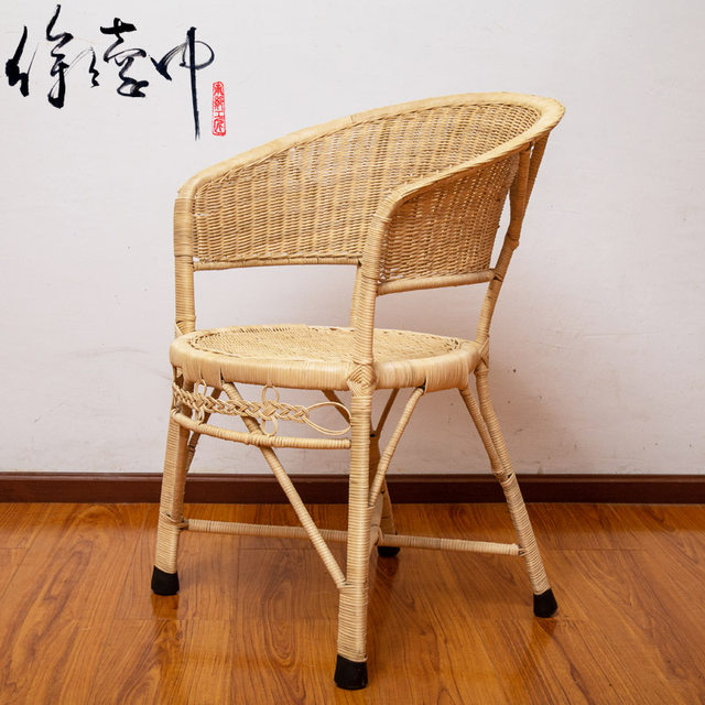 Hanzhong Xu Dezhong handmade natural rattan woven single rattan chair ...