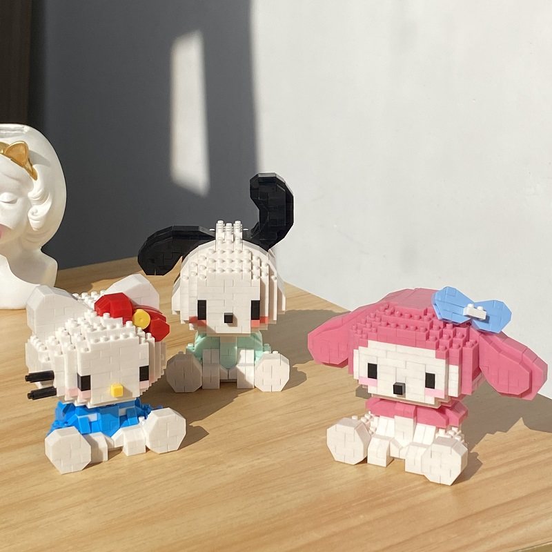 Pacha Dog Small Particle Building Blocks Kuromi Girls Series Children's ...