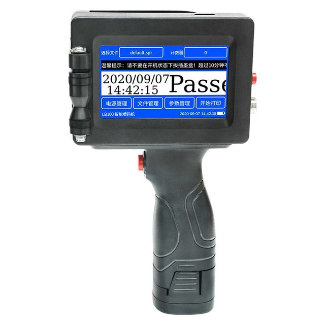 Lubao LB100 handheld inkjet printer, handheld small coder, production date coder, fully ...