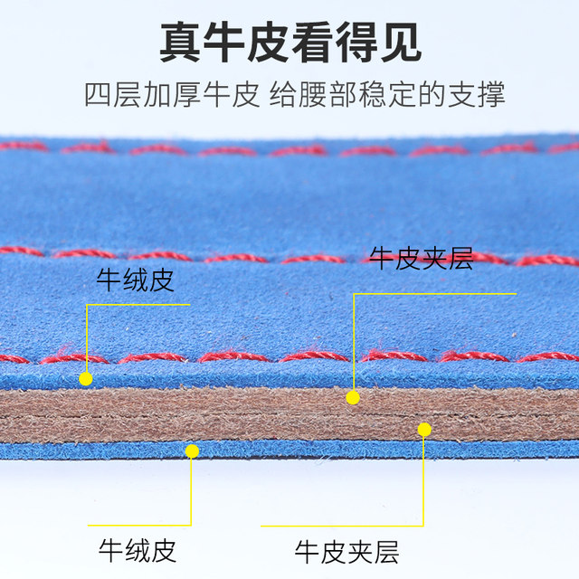 Professional forces raised cowhide leverage to buckle fitness belt ...