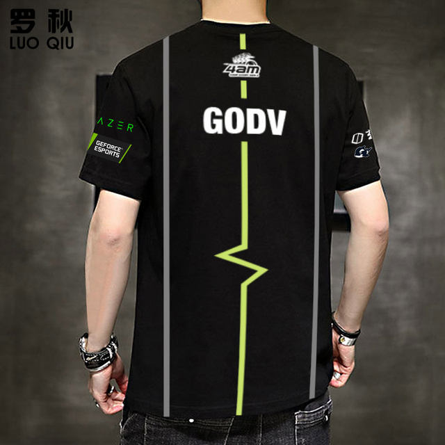 4AM team service PEL winning PCL Peace Elite Weine God GodV, Speed -dry short -sleeved T -shirt ...