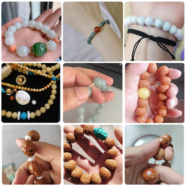 Bracelet elastic rope, transparent crystal, high-end wear-resistant ...