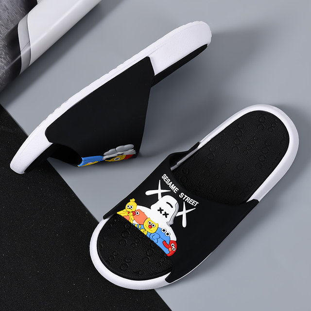 Slippers men's trendy brand fashion outerwear anti-slip wear-resistant ...