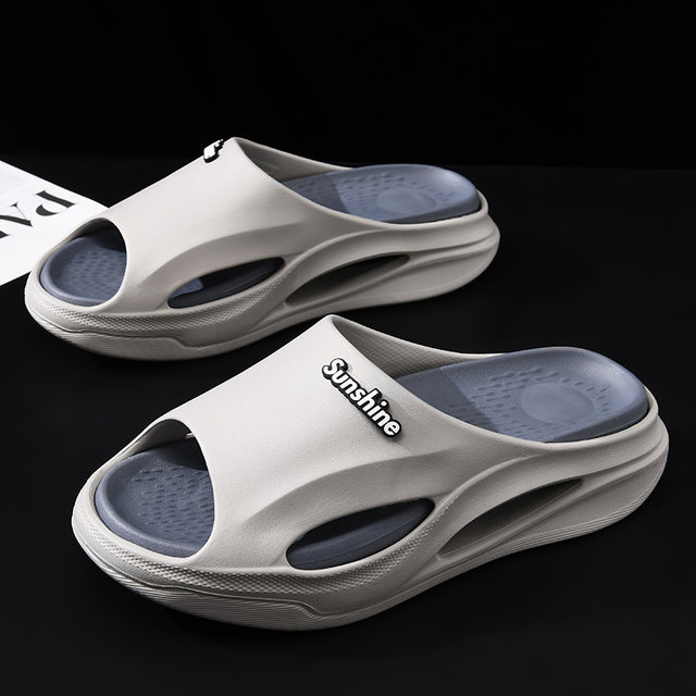 Men's slippers for outer wear autumn new slippers with slippery feel ...