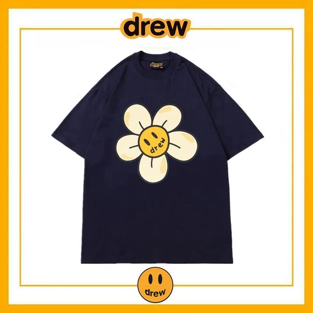 Drew Smiley Daisy Short Sleeve T-shirt Women's Fashion Brand European ...