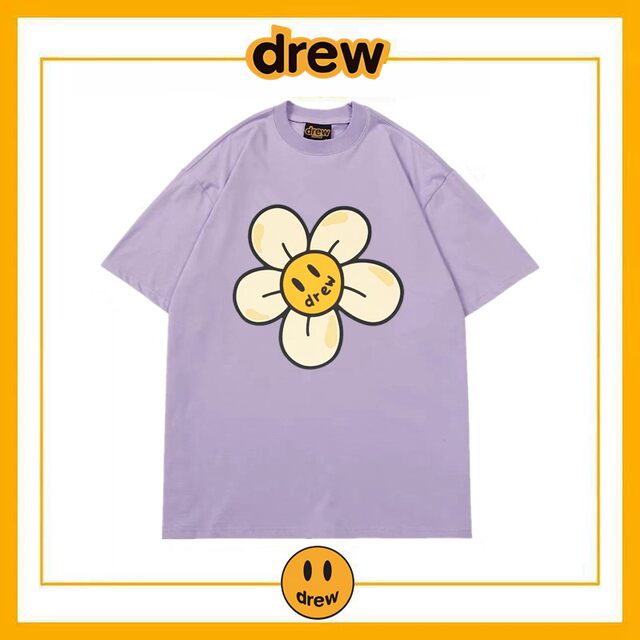 Drew Smiley Daisy Short Sleeve T-shirt Women's Fashion Brand European ...