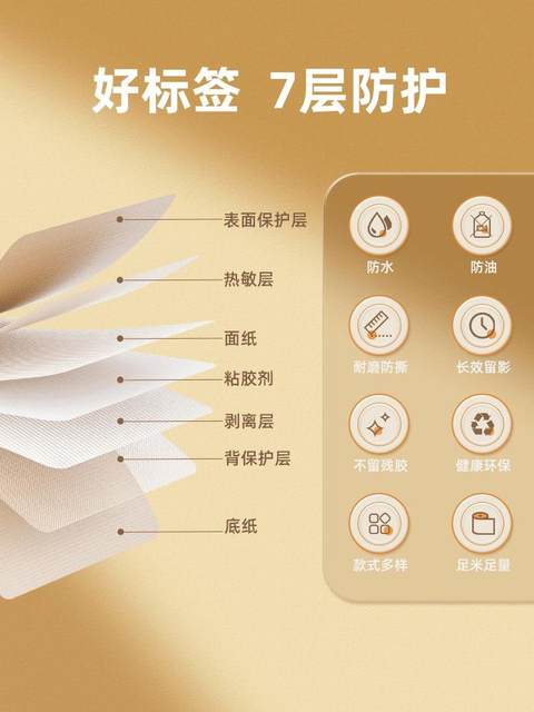 Jingchen B3S/B21/B203/B1/B31 Label Machine Printing Paper Sticker ...