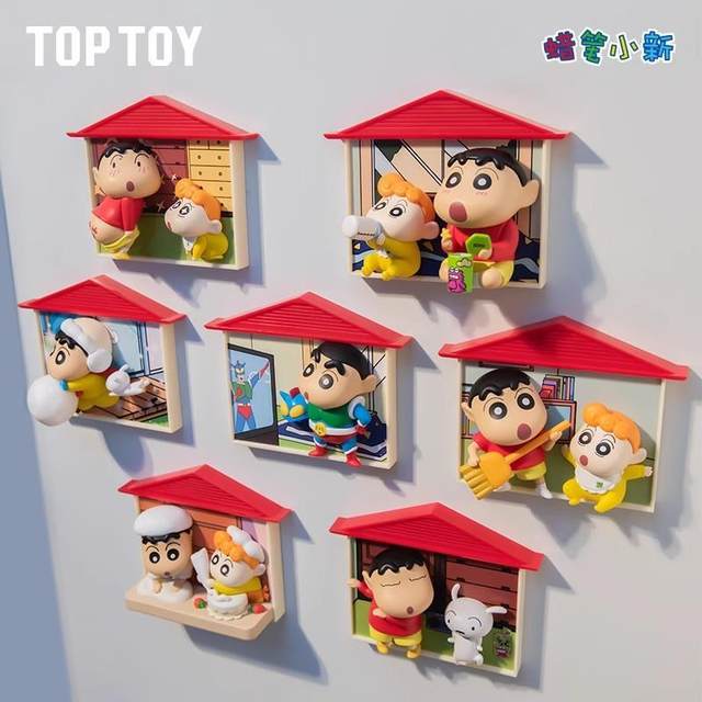 TOPTOY Crayon Shinnoharaya Series Three-dimensional Refrigerator Magnet ...