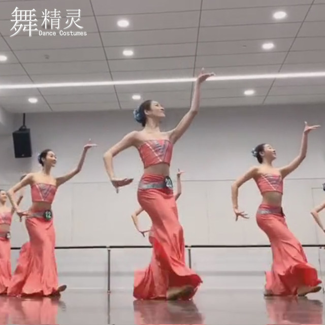 Dai Nationality Dance Performance Costumes Moon Peacock Dance Swing ...