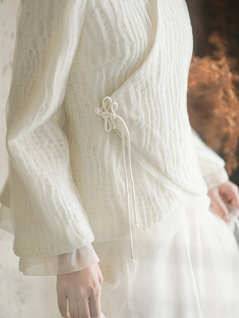 Chu Chan Wool Improved Hanfu Top for Women, Autumn and Winter New Style ...