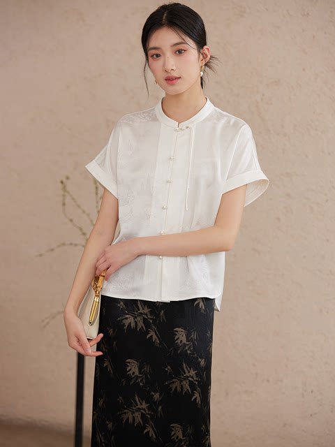 Chuchanyishi New Chinese Top for Women 2025 Summer Small Standing ...